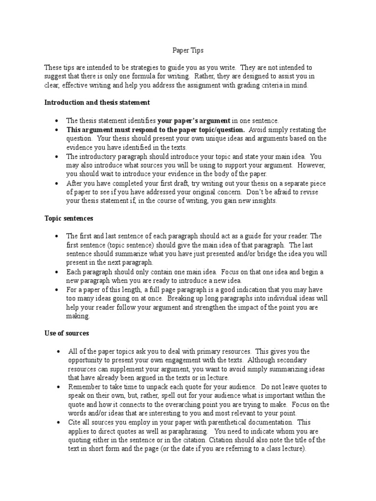 Introduction and Thesis Statement | PDF | Citation | Paragraph