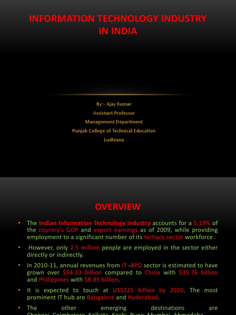 It Industry in India | PDF | Economies | Business