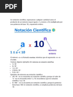 Multiplicación y División en Notación Científica | PDF