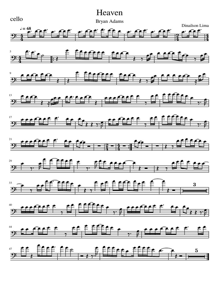 Heaven | PDF | Song Recordings Produced | Songs Written