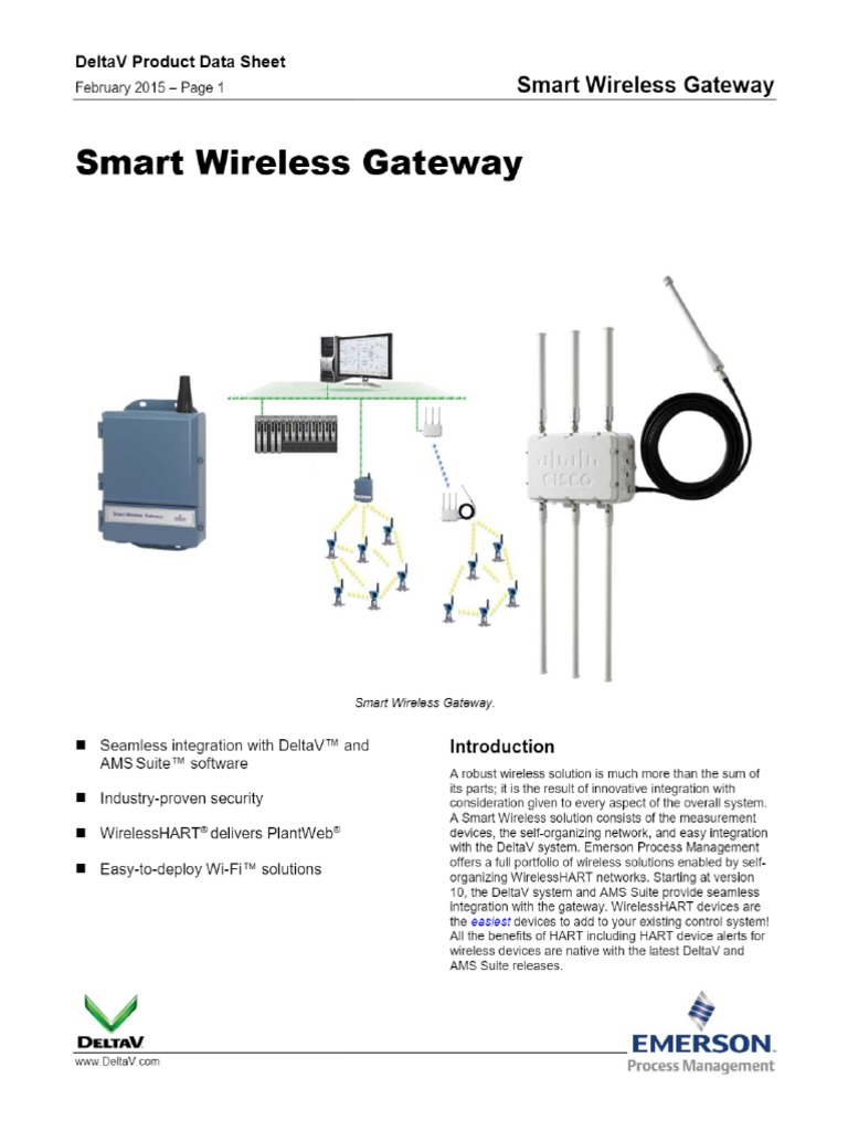 DeltaV Smart Wireless Gateway PDS | PDF