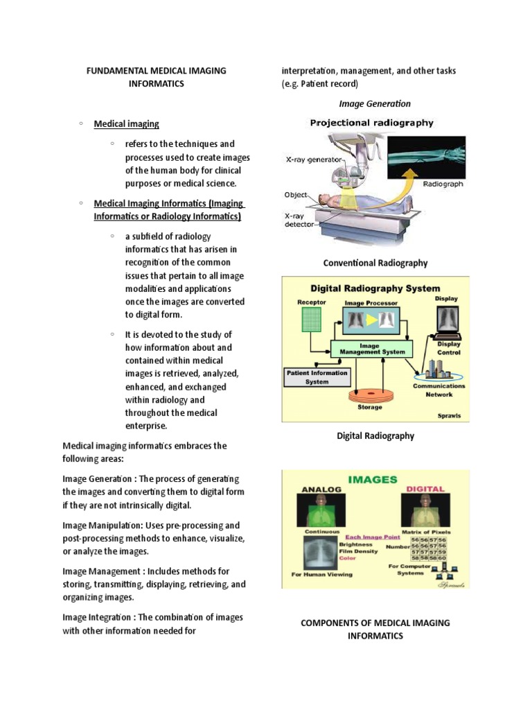 Medical Imaging Informatics | PDF | X Ray | Medical Imaging