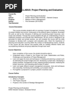 Management of It Projects Course Outline | PDF | Project Management | Business