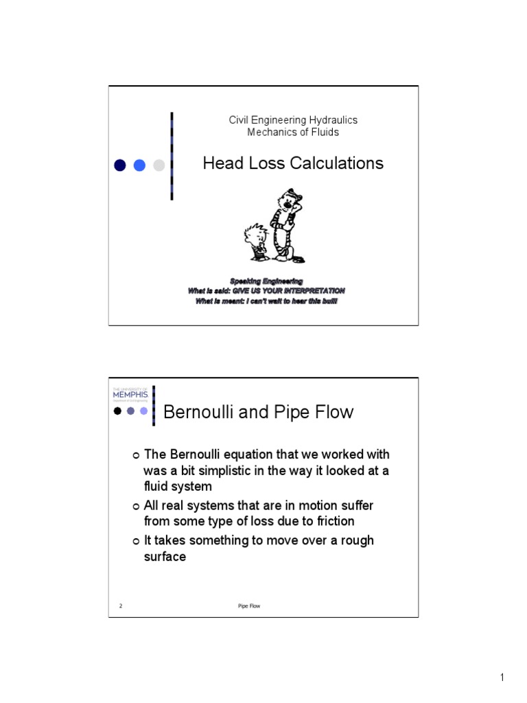 Head Loss Problems | PDF | Fluid Dynamics | Reynolds Number