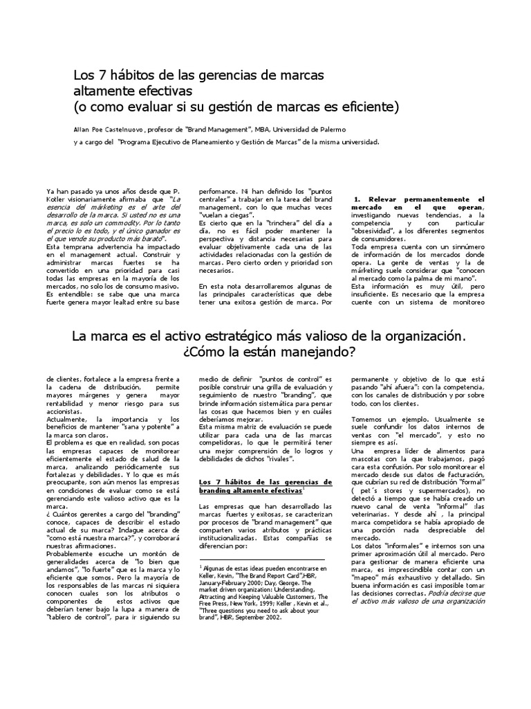 Brand Scorecard | PDF | Marca | Marketing