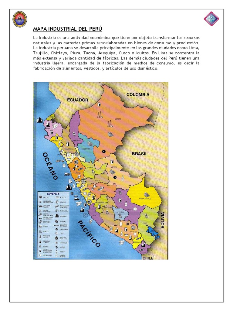 Mapa Industrial del Perú 2023 | PDF