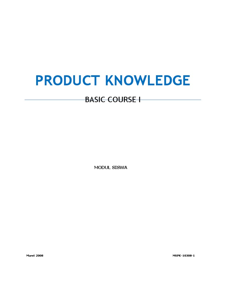 03.basic Knowladge Product PDF | PDF
