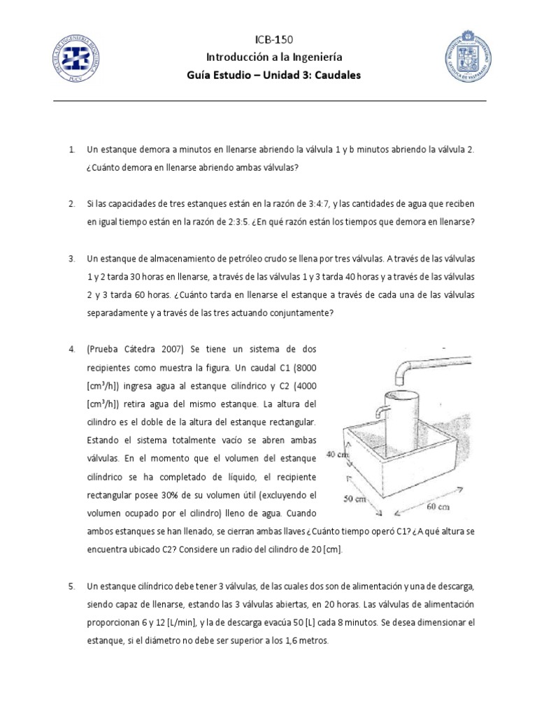 Guia 3 Introduccion | PDF | Volumen | Bomba