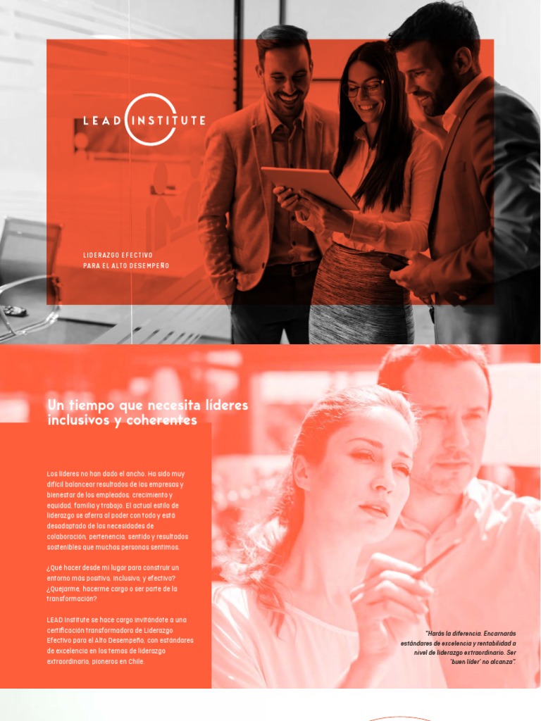 Brochure Lead 2018 PDF | PDF | Psicología industrial y organizacional ...