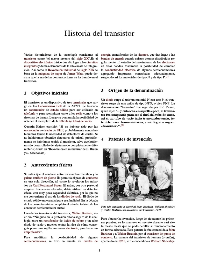 Timeline of Electrical and Electronic Engineering | PDF | Transistor ...