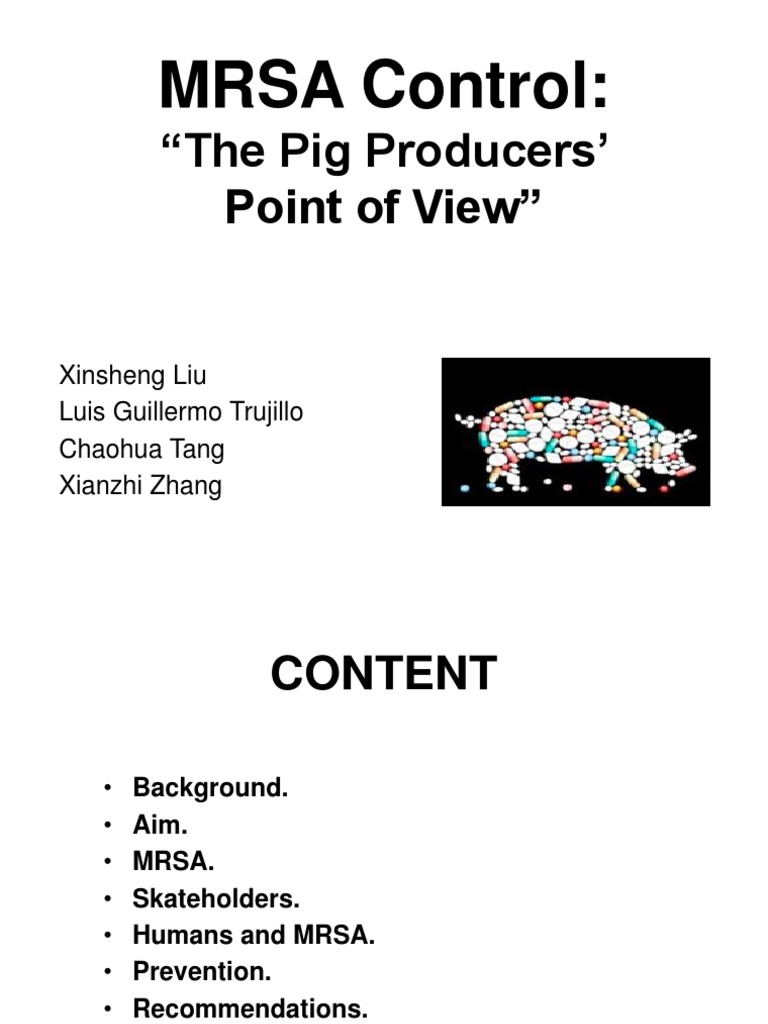 Mrsa - The Pigs Producers Point of View | PDF | Methicillin Resistant ...