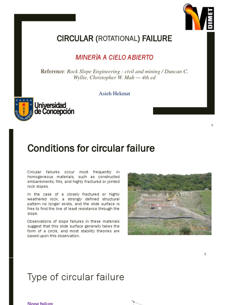 Circular Failure Analysis in Slopes | PDF | Applied And ...