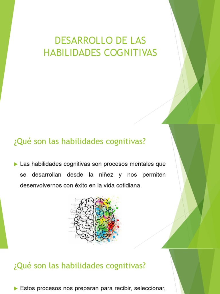 Desarrollo de Las Habilidades Cognitivas 1 | PDF | Sicología ...