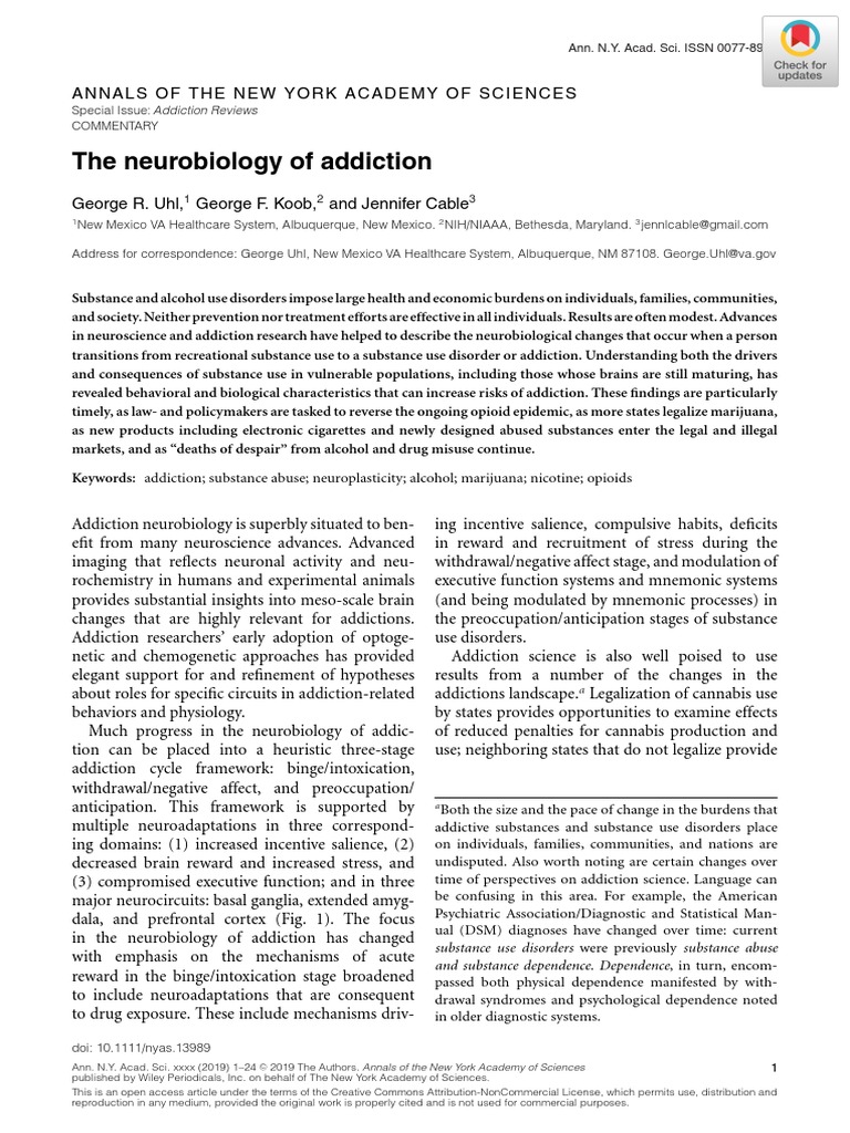 The Neurobiology of Addiction: Understanding the Drivers and ...