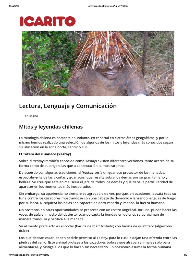 Mitos Chilenos | PDF | Brujería | Chile