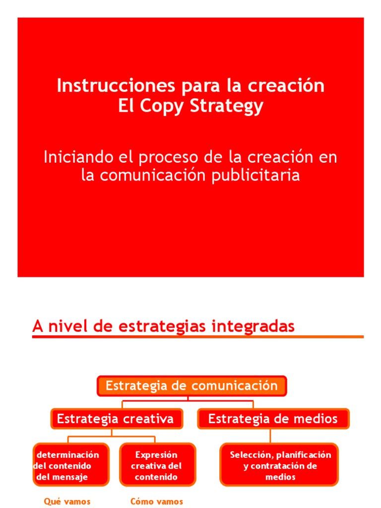 Copy Strategy | PDF | Publicidad | Marca