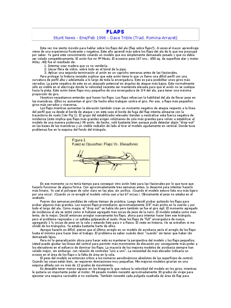 Flaps Usos y Tipos | PDF | Avión | Aviación