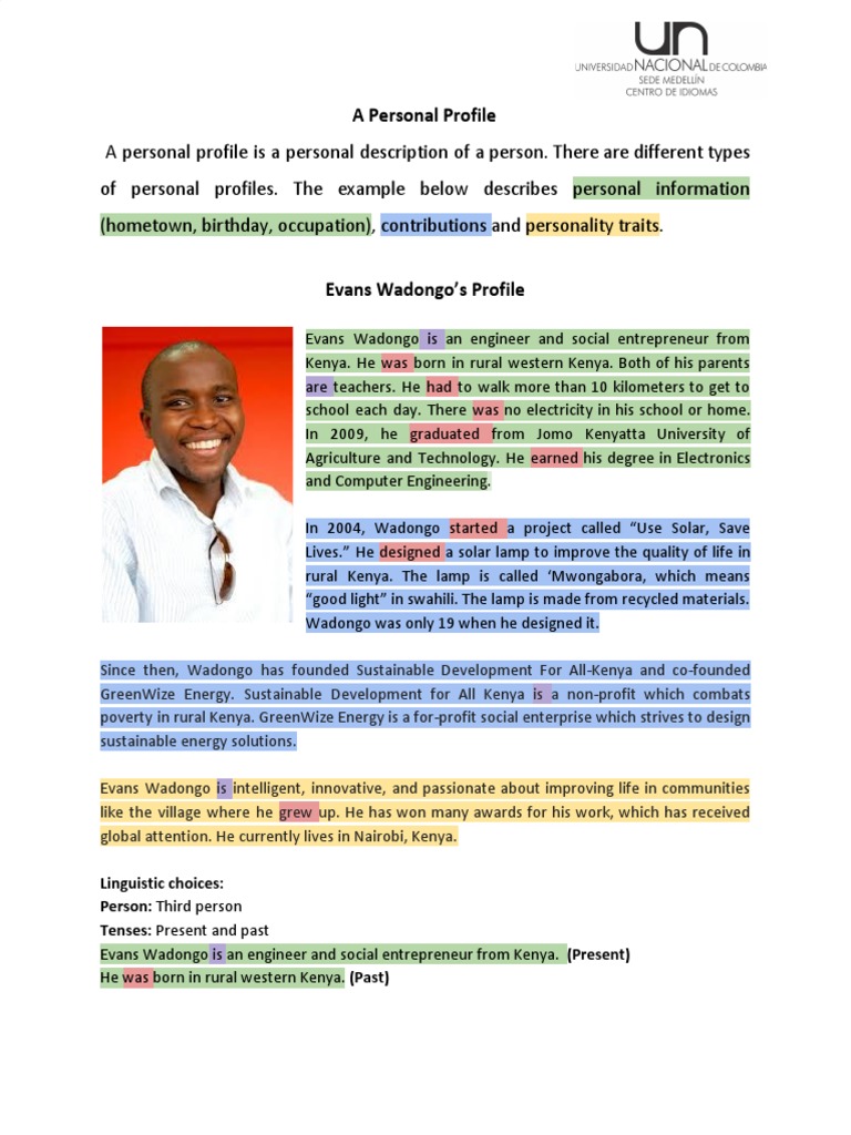 Evans Wadongo - Profile | PDF
