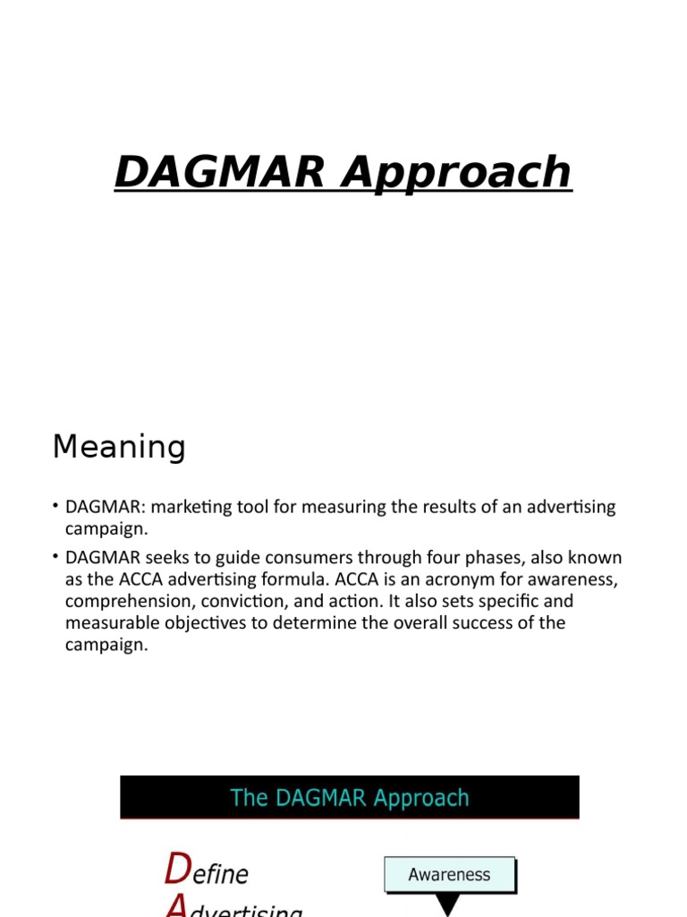 DAGMAR Approach - 1551963255071 | PDF | Finance & Money Management