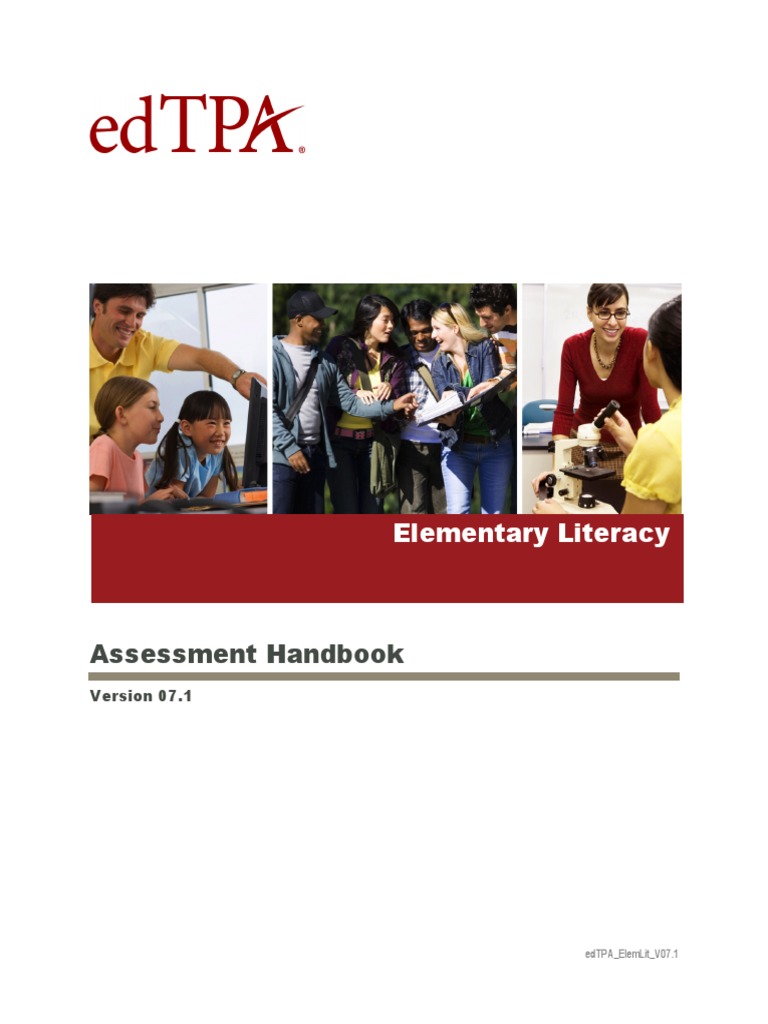 Elementary Liteacy Edtpa Handbook | PDF | Educational Assessment ...