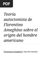Teoría Autóctonista de Ameghino | PDF | Teoría | Américas