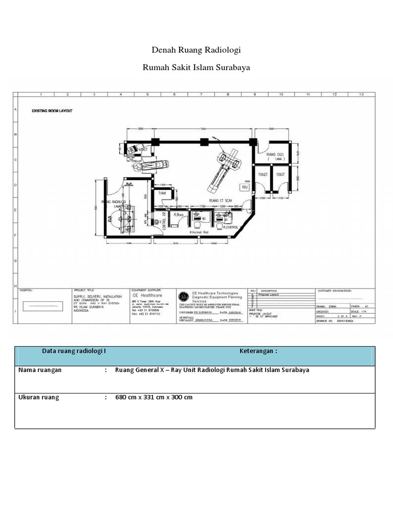 623910-Denah Ruang Radiologi | PDF