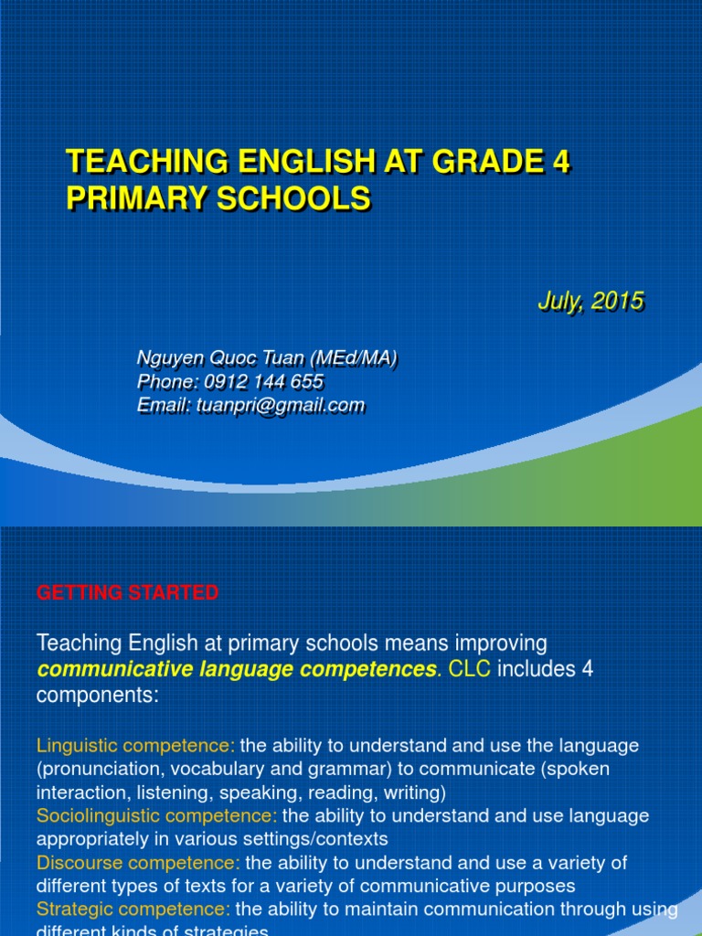 Teaching English at Grade 4 Primary School 2015 | PDF | Phonics ...