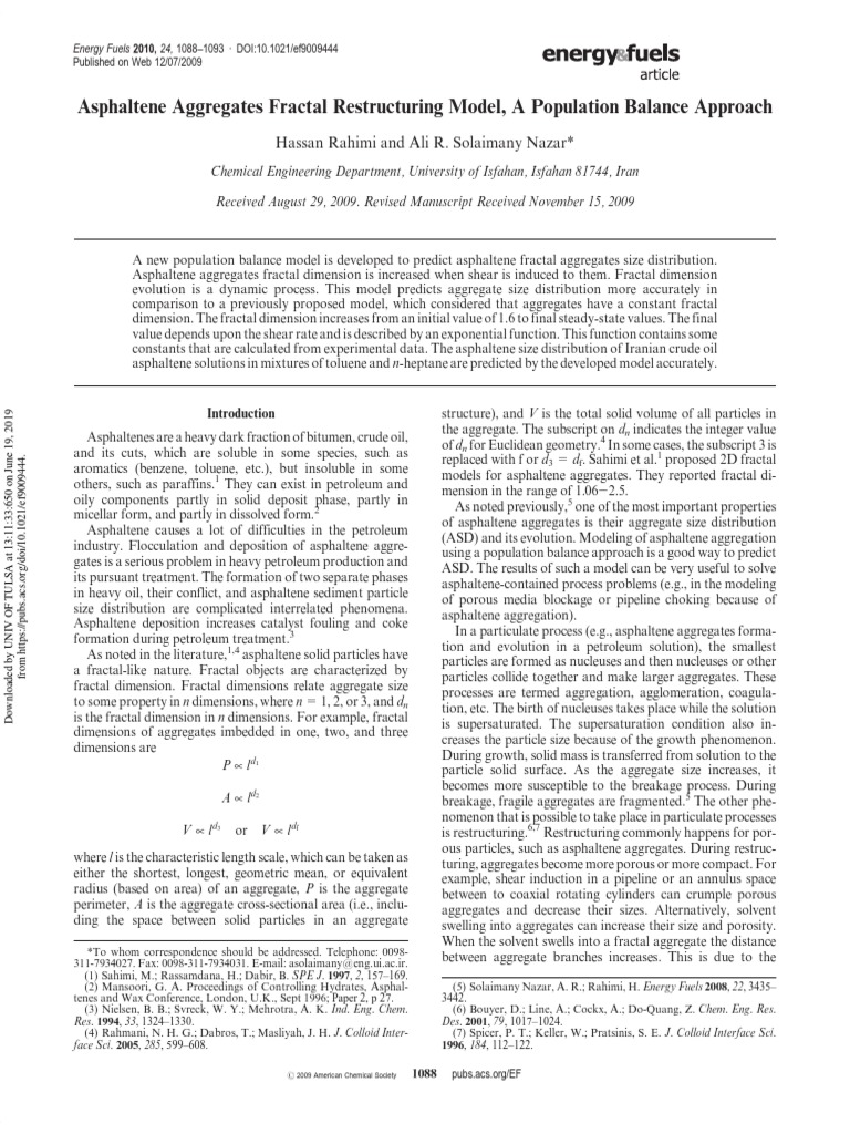 2009 Rahimi and Nazar | PDF | Porosity | Solution