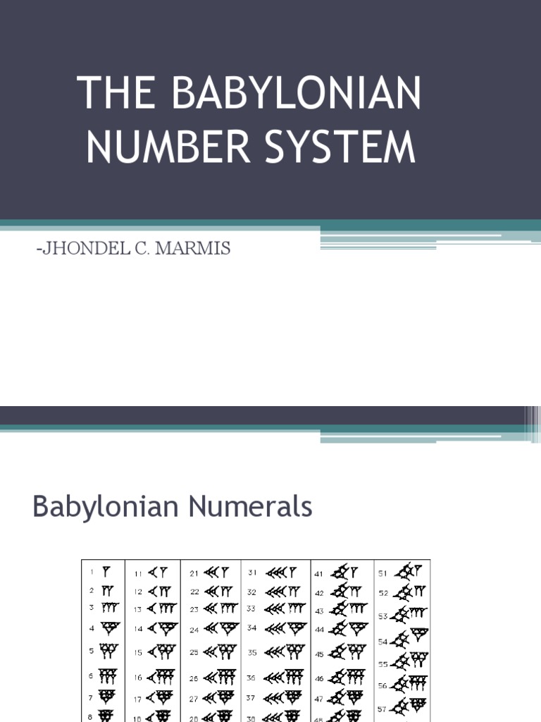 The Babylonian Number System | PDF