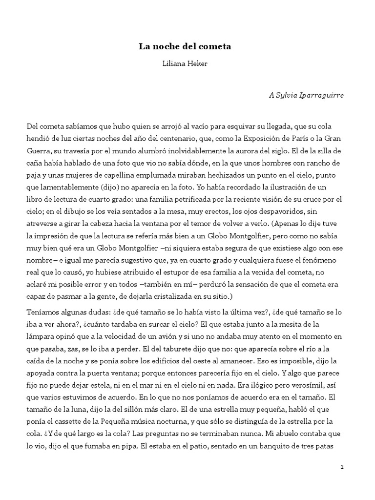 La Noche Del Cometa | PDF | Cielo | Cometa