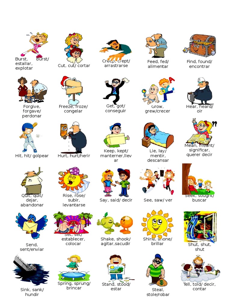 Irregular Verbs | PDF | Linguistic Typology