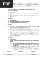Contoh SOP Proses Pembelian Berdasarkan ISO 9001 ISO 14001 Dan OHSAS ...