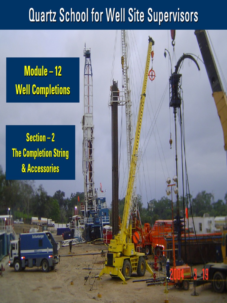 02 The Completion String & Accessories | PDF | Casing (Borehole) | Pipe ...