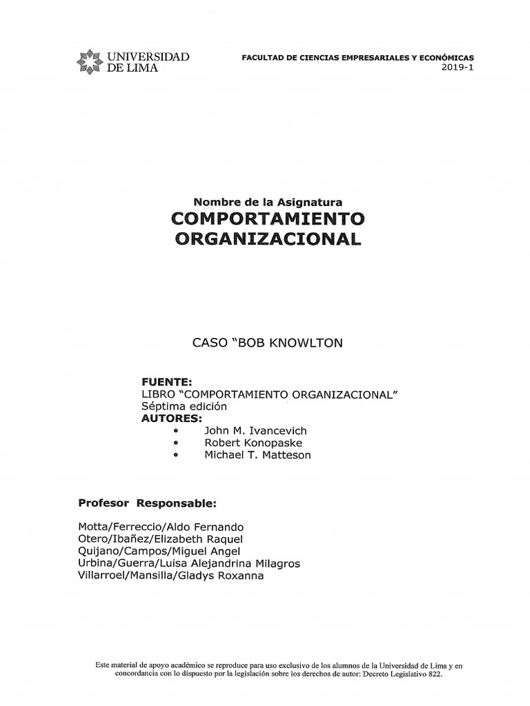 Caso Bob Knowlton | PDF
