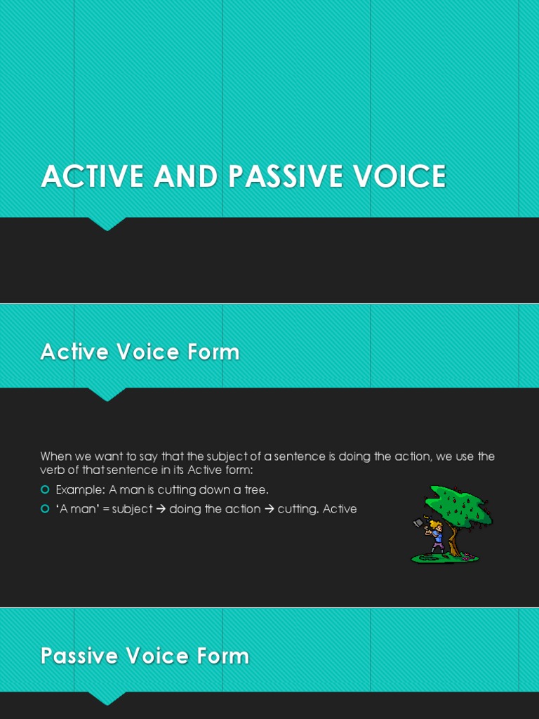 Power Point Active and Passive Voice | PDF | Verb | Grammatical Tense