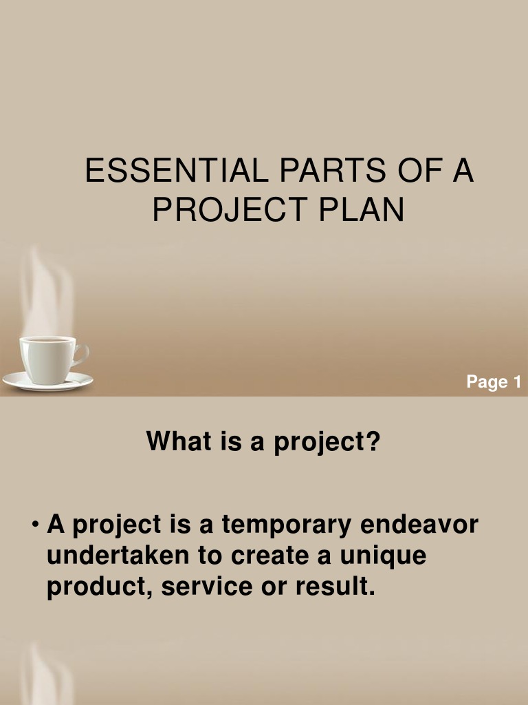 Essential Components of a Project Plan | PDF | Microsoft Power Point ...