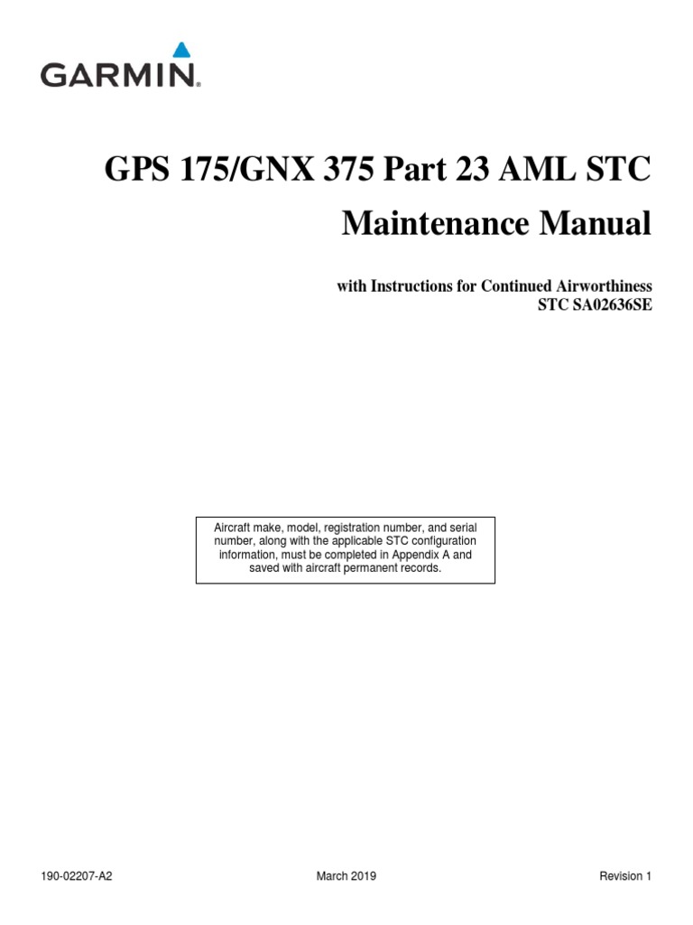 GPS 175 | PDF | Aviation | Computing
