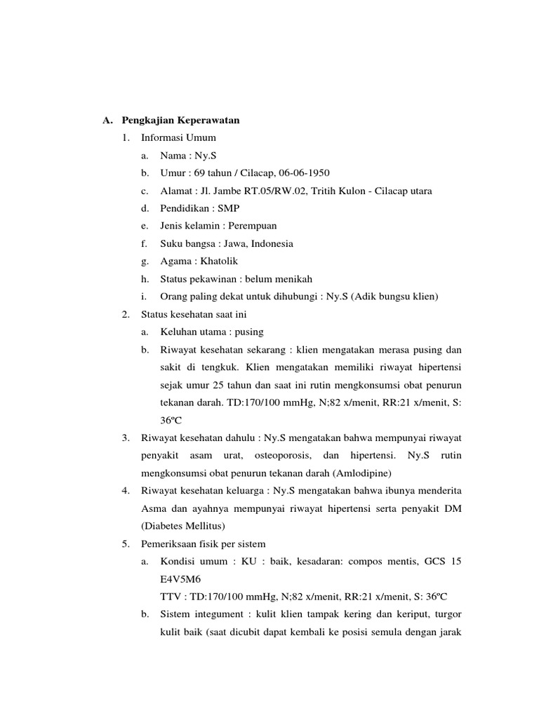 Askep Kian Gerontik Retno New | PDF