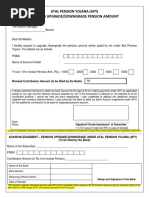 APY Details Modification Form | PDF | Banks | Pension