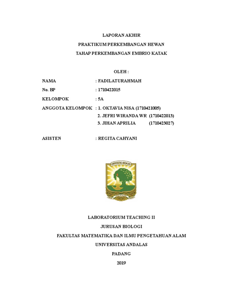 Perkembangan Embrio Katak | PDF