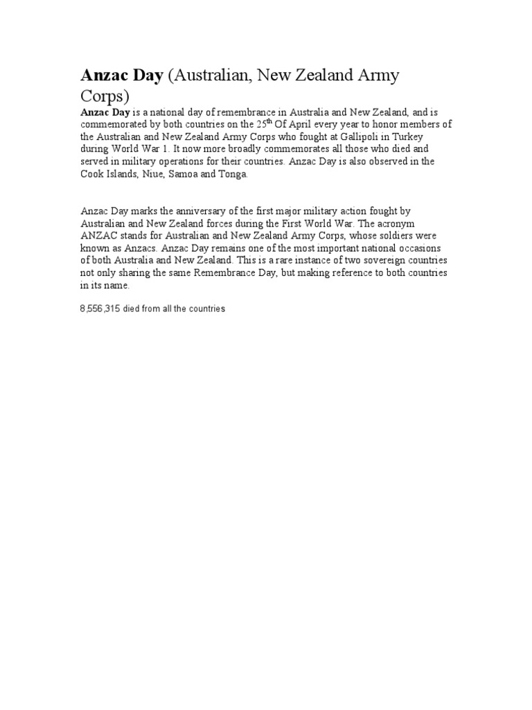 Anzac Day | PDF