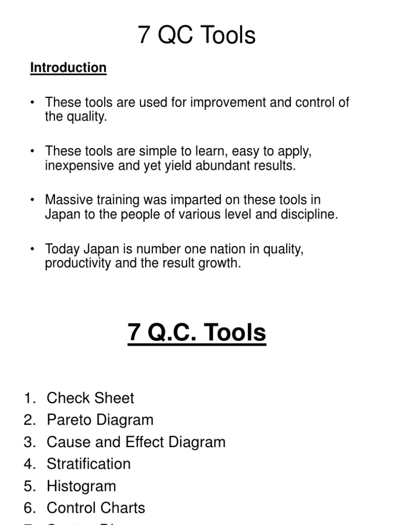 7 QC Tools | PDF | Causality | Histogram