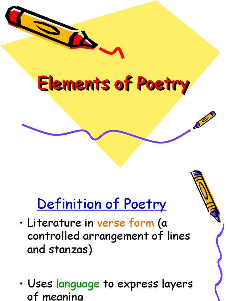 Elements of Poetry | PDF | Rhyme | Poetry