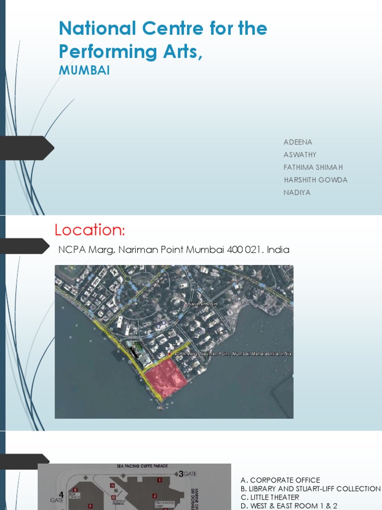 NCPA Mumbai: Venue Details & Capacity | PDF | Theatre | Entertainment ...