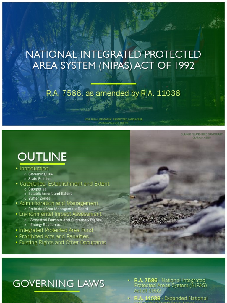 National Integrated Protected Area System (Nipas) Act of 1992 | PDF ...
