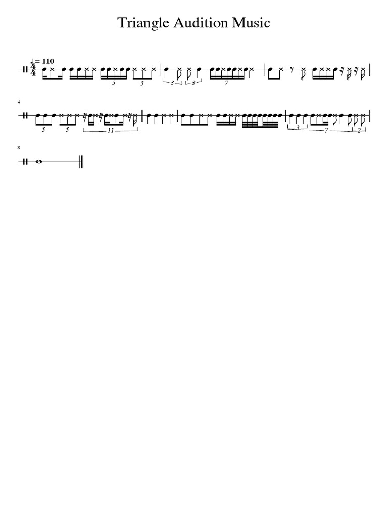 Triangle Audition Music PDF | PDF