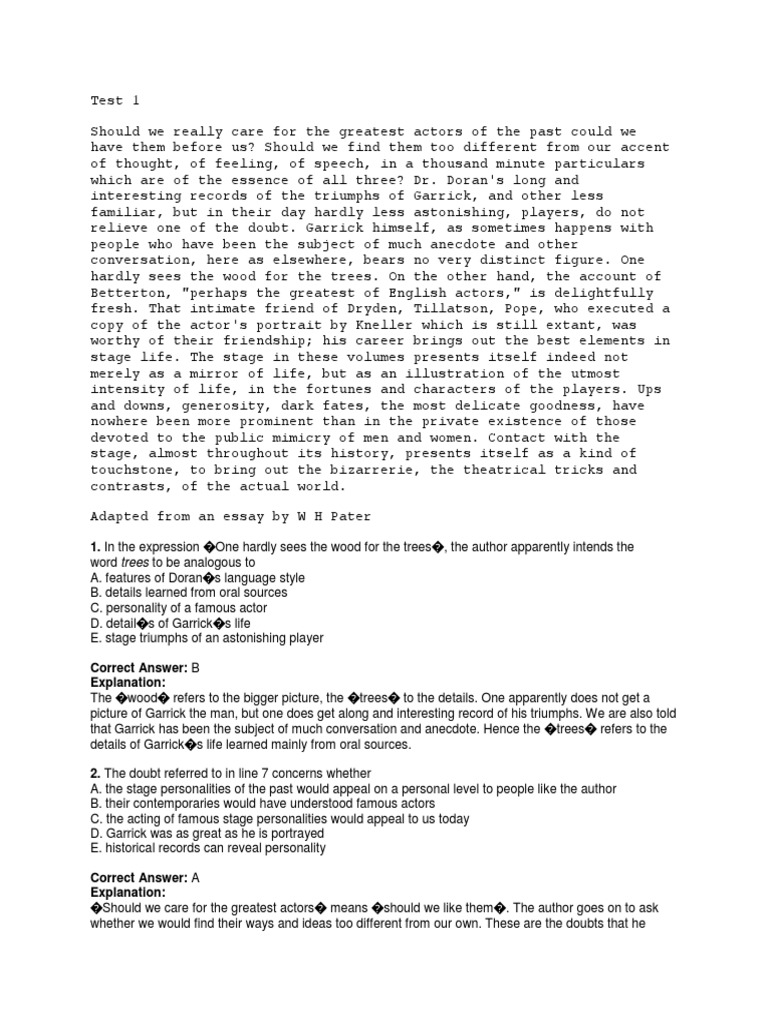 Reading Comprehension GMAT | PDF | Science