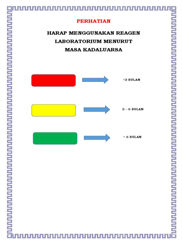 Masa Expired Reagen Laboratorium | PDF