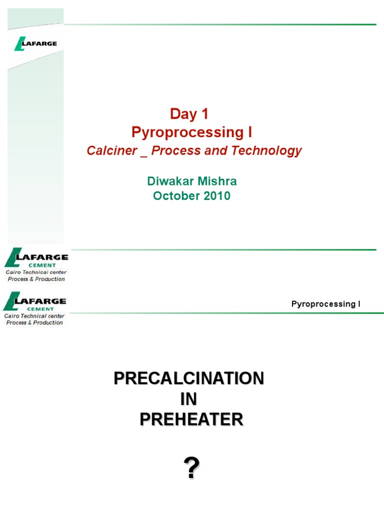 3 Calciner Technology 105 Minutes | PDF | N Ox | Combustion