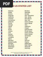 Two Letter State Abbreviations | PDF